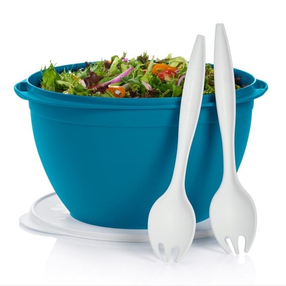 Tupperware | Dining | Tupperware Giant Legacy Mega Maxi Blue Bowl L 42c ...